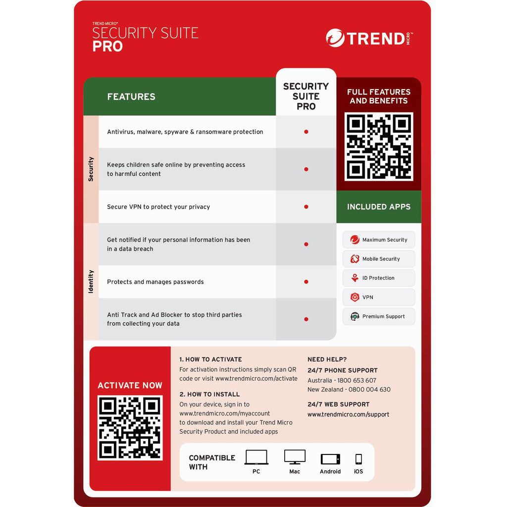Trend Micro Security Suite Pro (1-Device, 1 Year) [Digital Download ...
