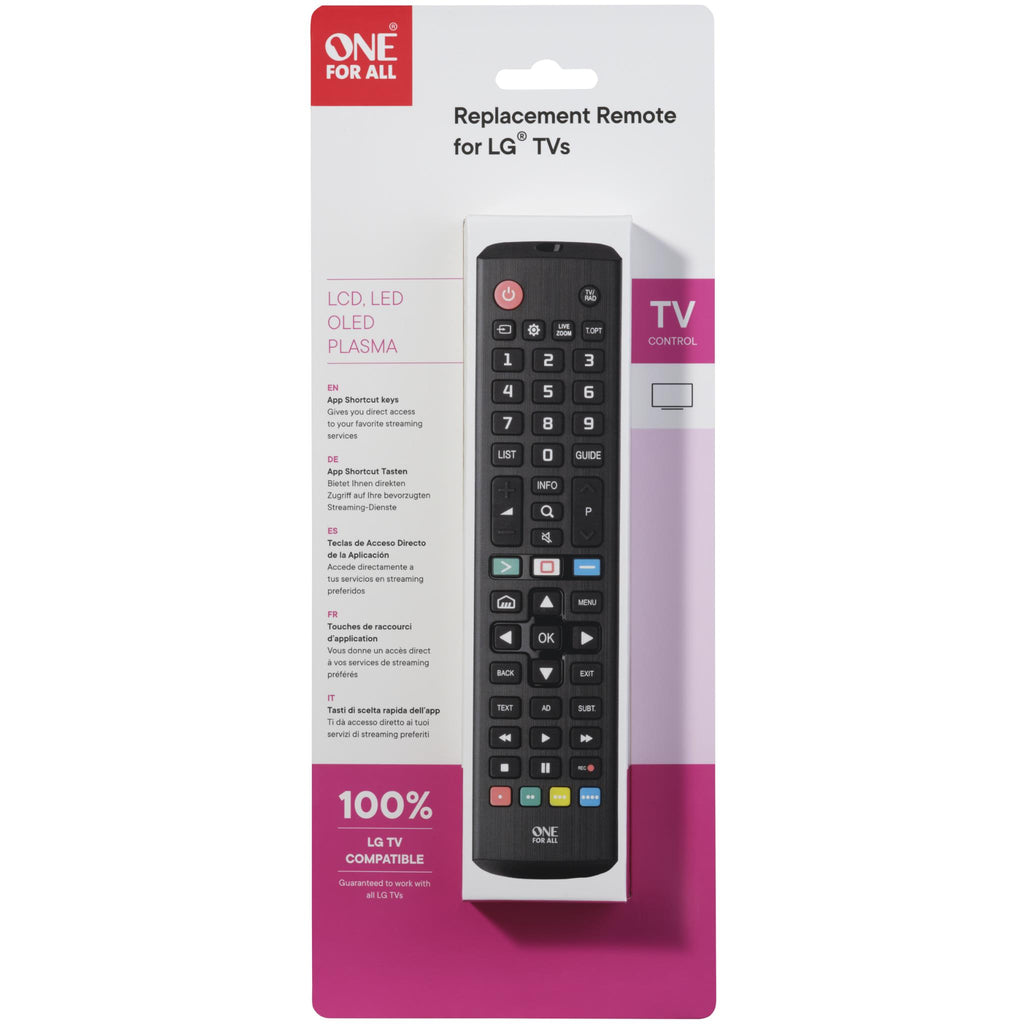 One For All Replacement TV Remote (LG) - JB Hi-Fi NZ