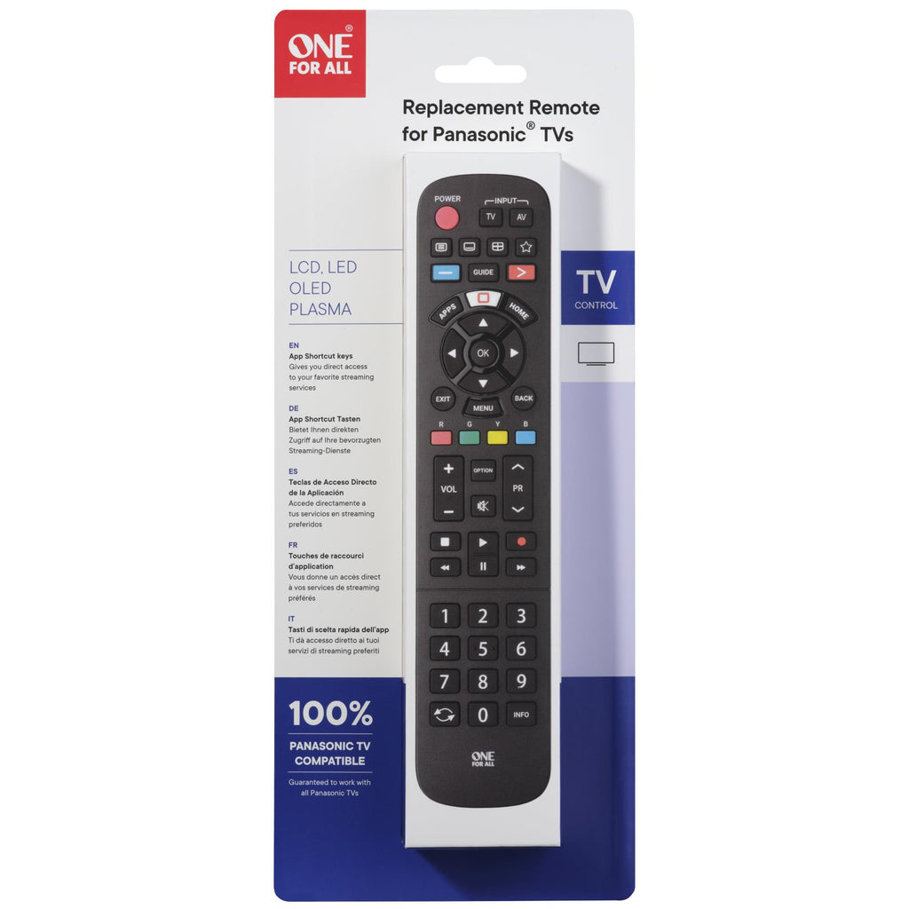 One For All Replacement TV Remote (Panasonic) - JB Hi-Fi NZ