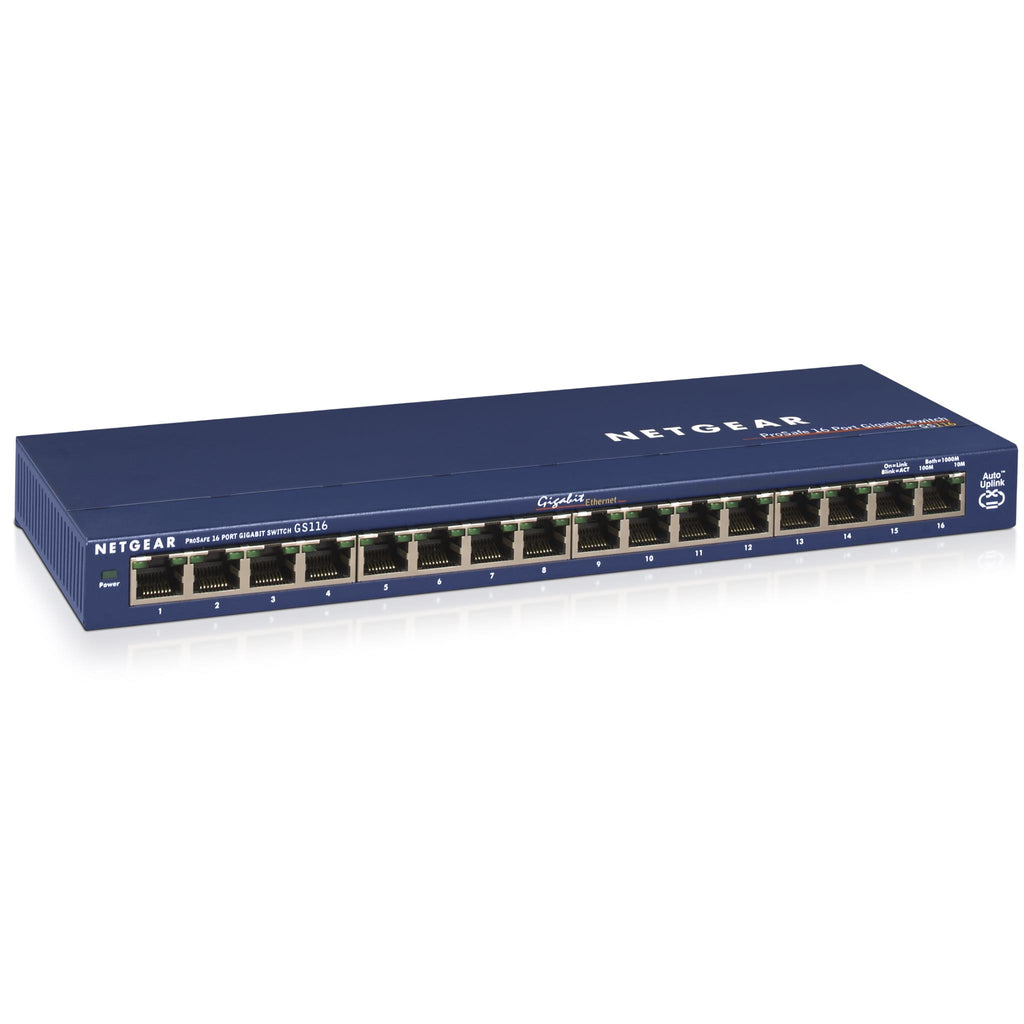 Netgear GS116 16-Port Gigabit Ethernet Unmanaged Switch - JB Hi-Fi NZ