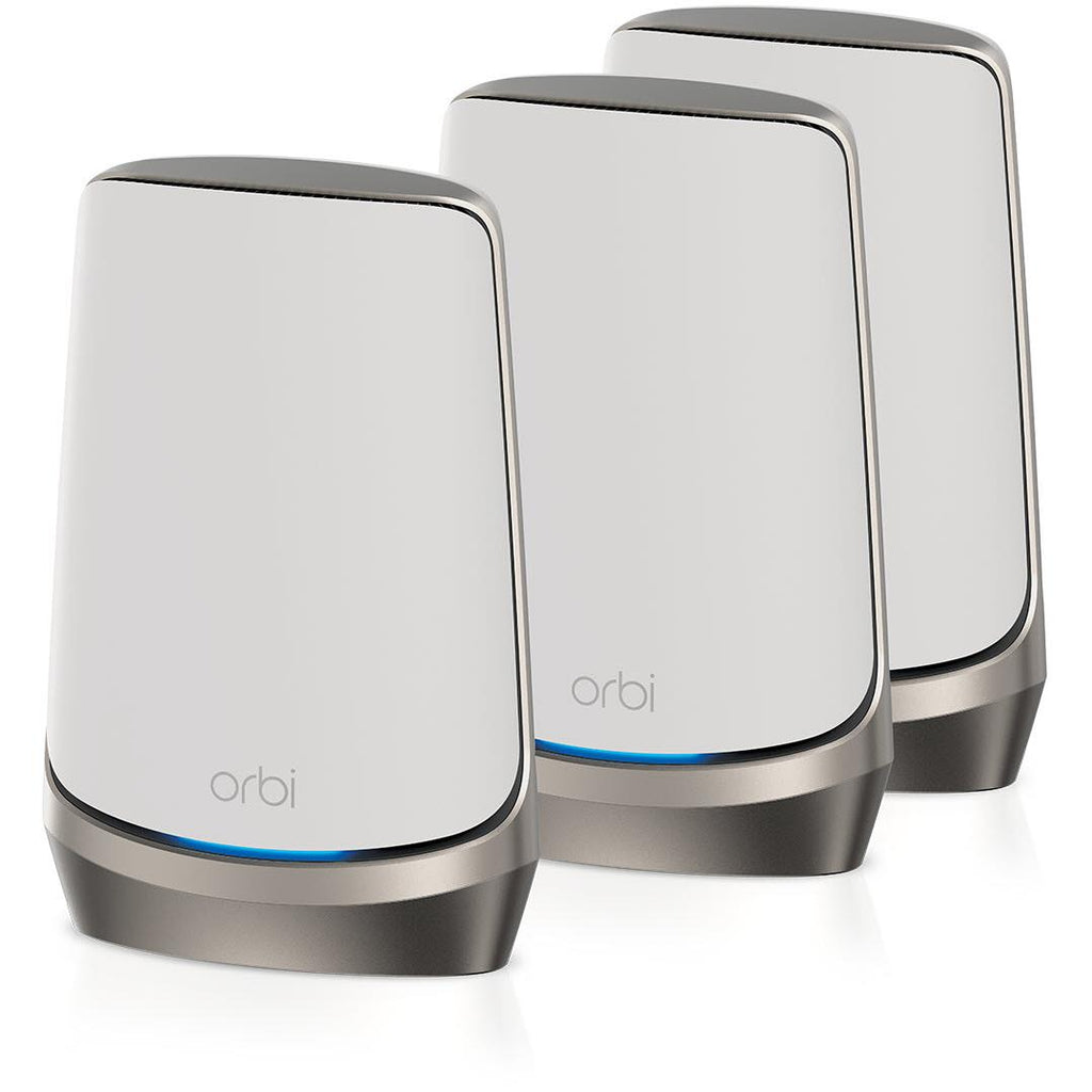 Netgear Orbi RBKE963 AX11000 Quad-Band Mesh Wi-Fi 6e System (White) [3 ...