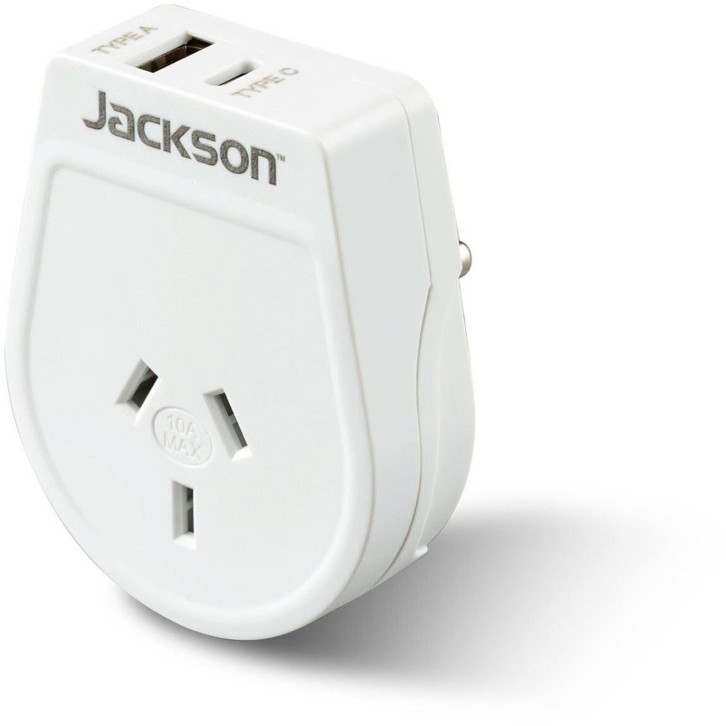 Jackson Outbound Travel Adapter with USB-C (India Slim) - JB Hi-Fi NZ