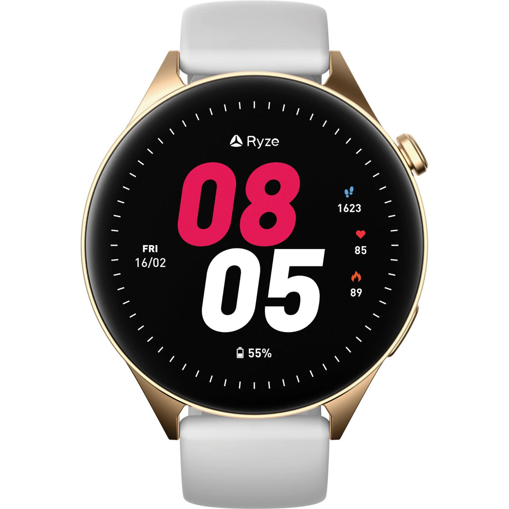 Ryze Wave Smart Watch MP3 (Pink/White) - JB Hi-Fi NZ