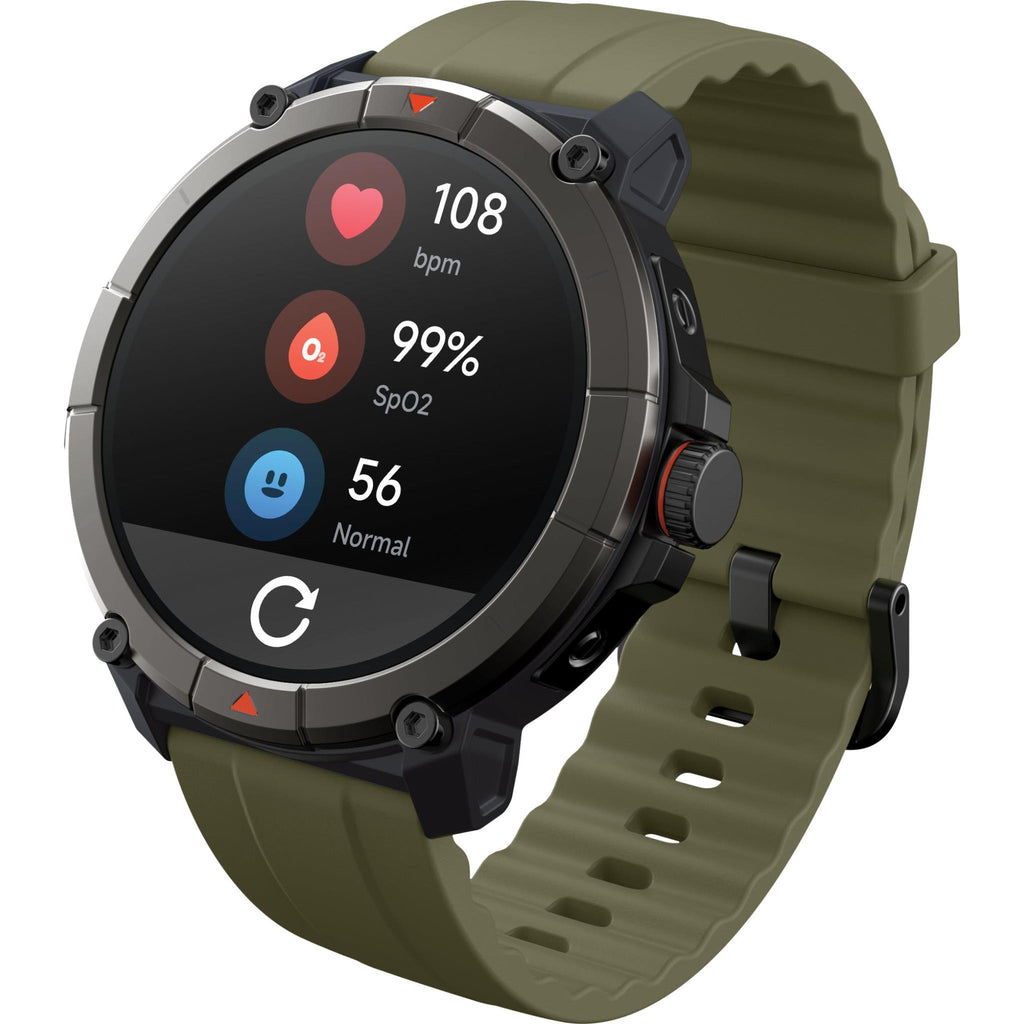 Ryze Trek Smart Watch GPS (Olive/Black) - JB Hi-Fi NZ