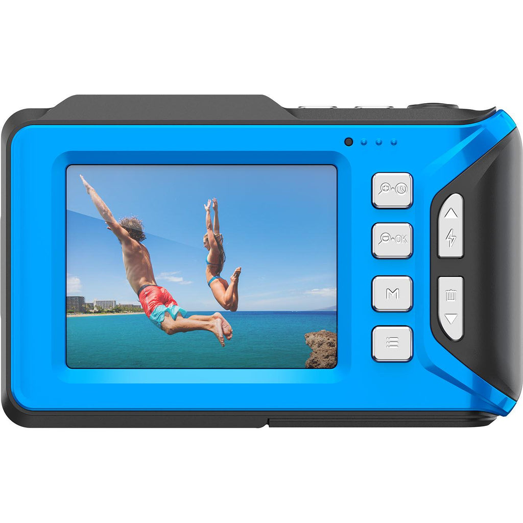Zero-X DC300 Aqua Waterproof 4K UHD Digital Camera (Blue) - JB Hi-Fi NZ
