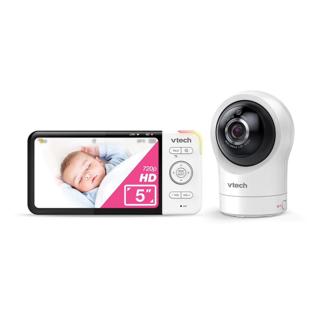 VTech RM5764HDV2 5” Smart HD Pan & Tilt Video Monitor with Remote ...