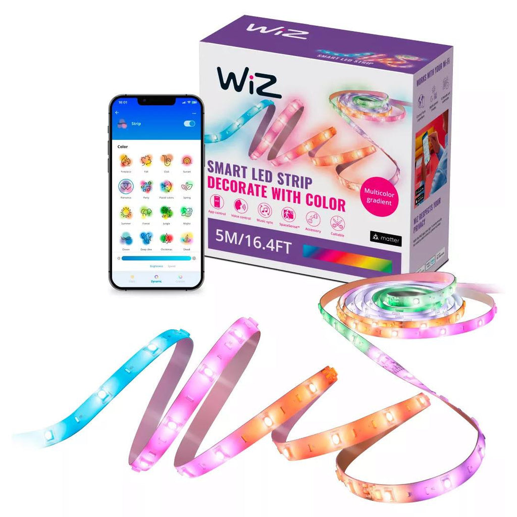 WiZ RGBIC LED Gradient Strip Light (5m) - JB Hi-Fi NZ