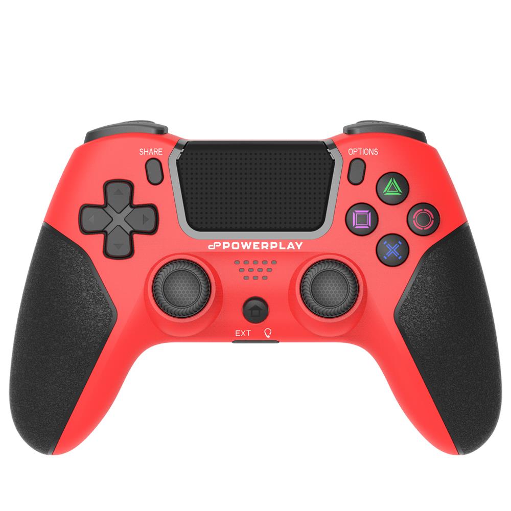 PowerPlay Wireless Gamepad Controller for PS4/PC (Red) - JB Hi-Fi NZ