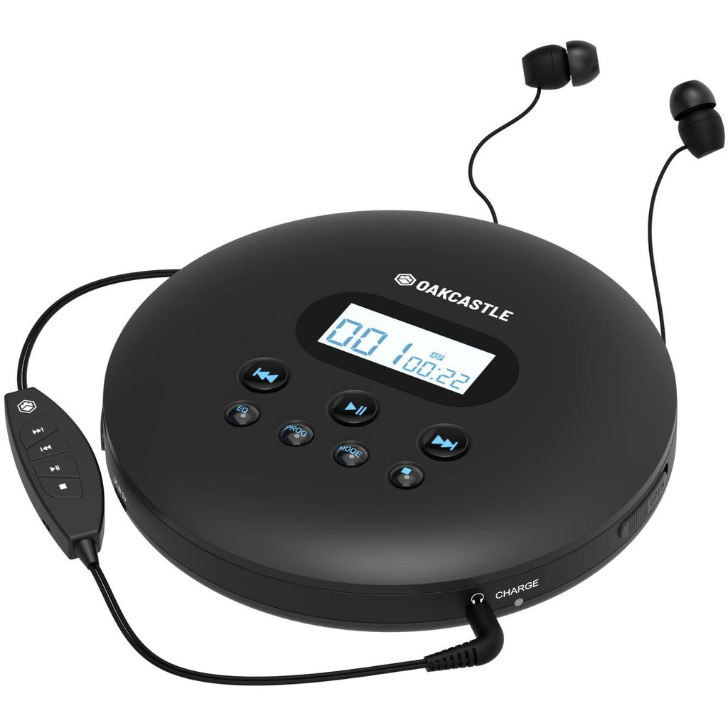 Majority Oakcastle CD100 Portable CD Player (Black) - JB Hi-Fi NZ