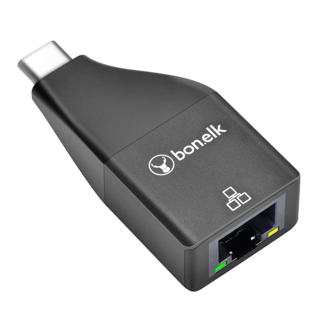 Bonelk USB-C to Ethernet Adapter (Black) - JB Hi-Fi NZ