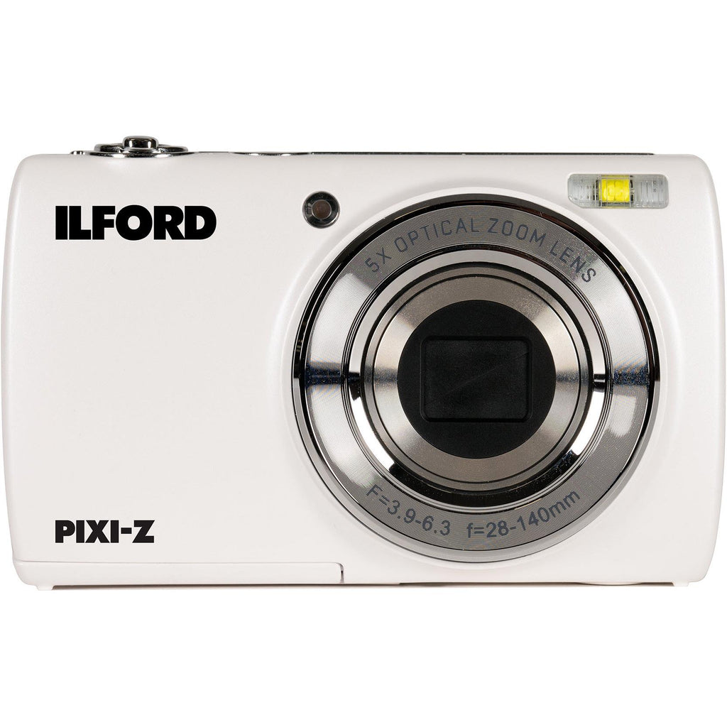 Ilford PIXI-Z 5x Zoom Digital Compact Camera (White) - JB Hi-Fi NZ