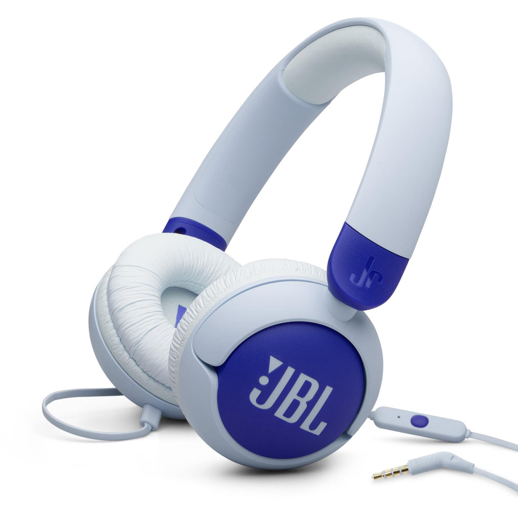 JBL JR320 Wired On-Ear Kids Headphones (Blue) - JB Hi-Fi NZ