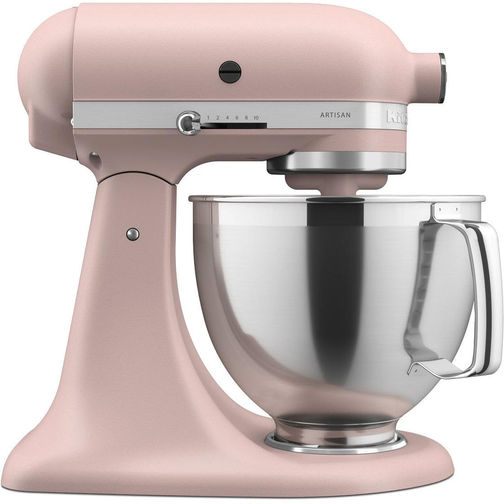KitchenAid KSM195 4.8L Artisan Stand Mixer (Feathered Pink) - JB Hi-Fi NZ
