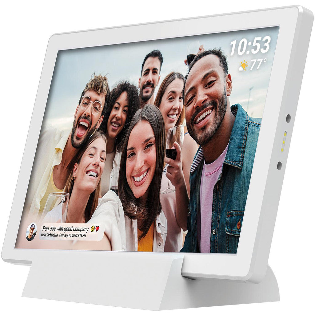Jackson Frameo Rechargeable Smart Digital Photo Frame 10.1" (White ...