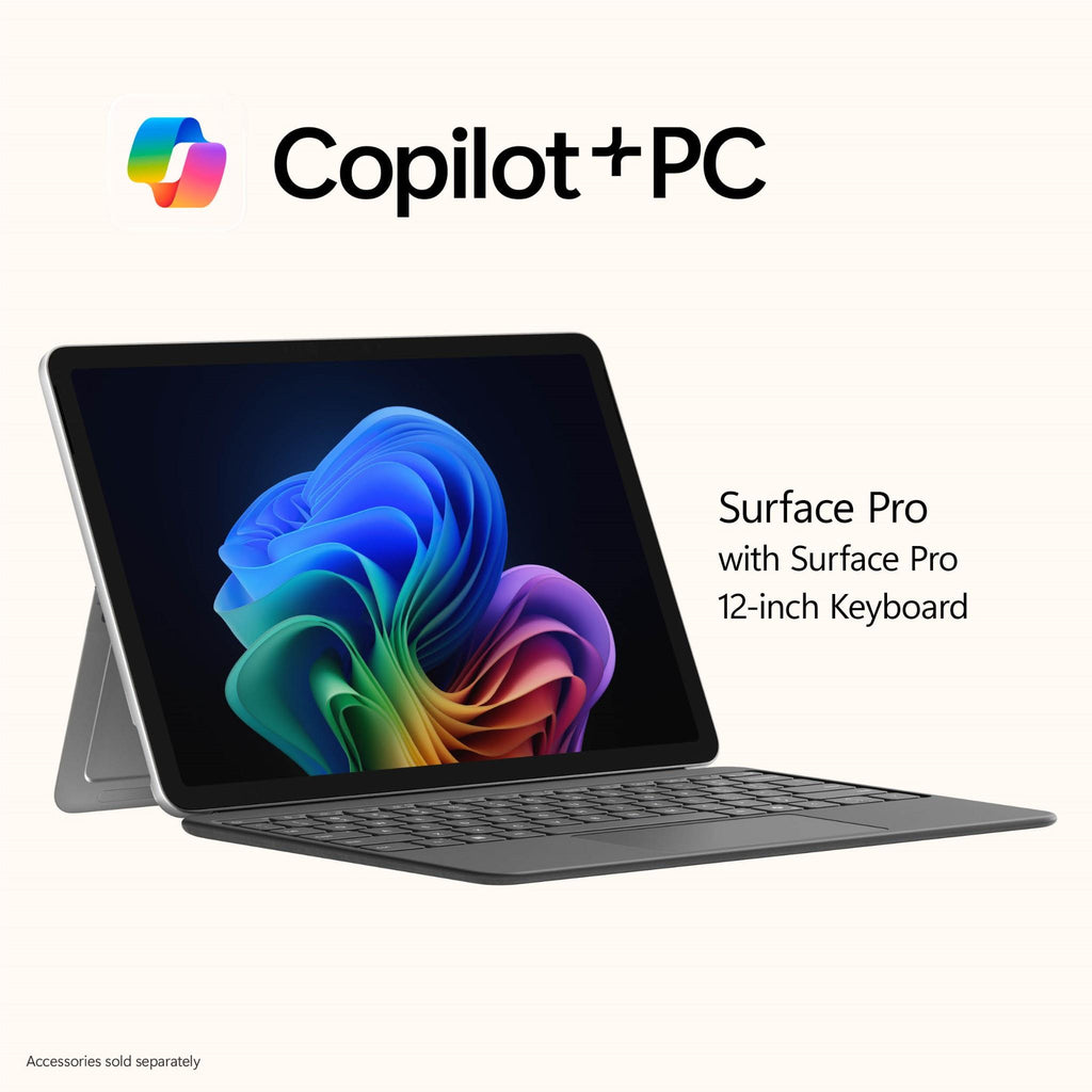 Microsoft Surface Pro CoPilot+ PC 12" Snapdragon X Plus 8 core/16GB/256GB (Platinum) - JB Hi-Fi NZ