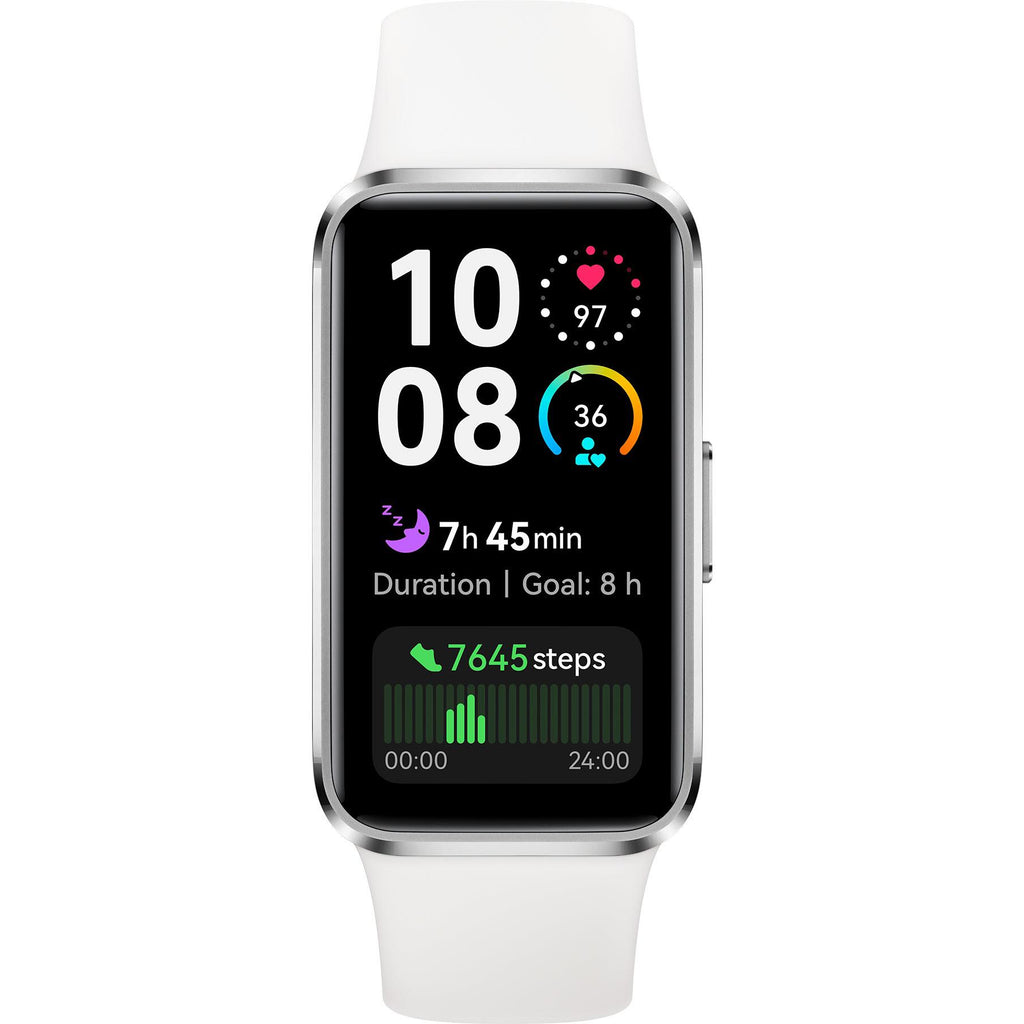 Huawei Band 10 Fitness Tracker Watch (Silver/White) - JB Hi-Fi NZ