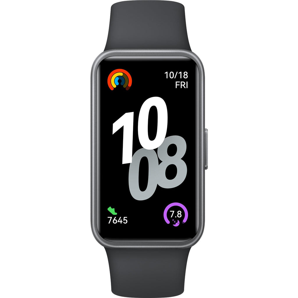 Huawei Band 10 Fitness Tracker Watch (Black - Silicon Bezel) - JB Hi-Fi NZ