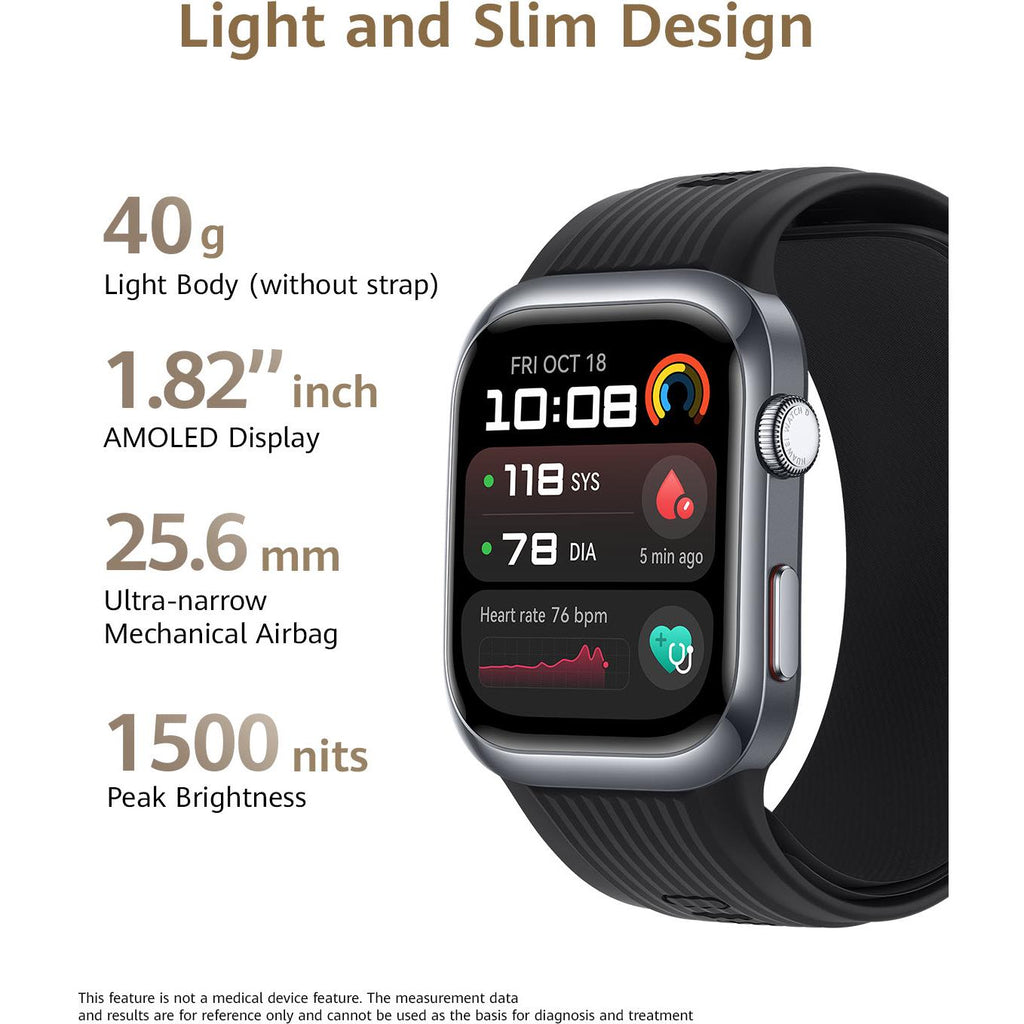 Huawei Watch D2 Smartwatch (Black) - JB Hi-Fi NZ