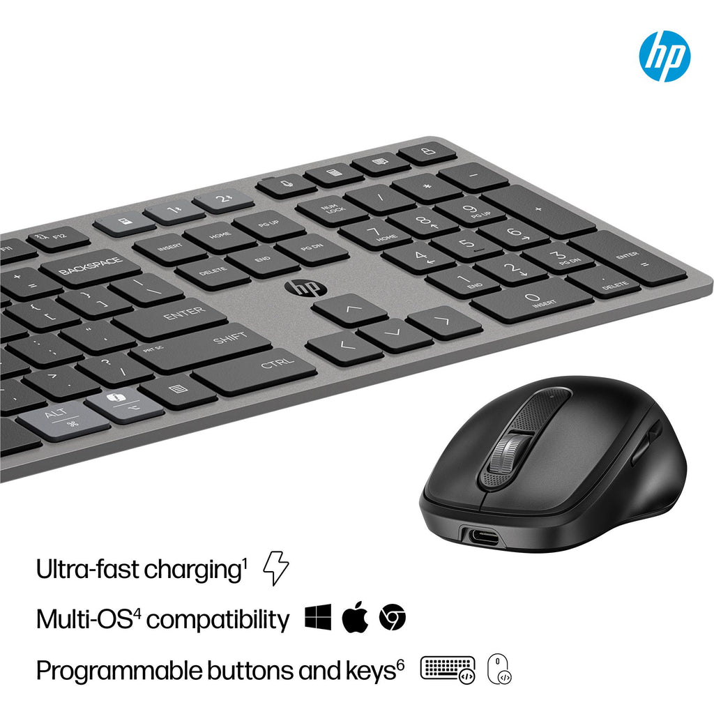 HP 720 Multi-Device Wireless Keyboard and Mouse Combo - JB Hi-Fi NZ
