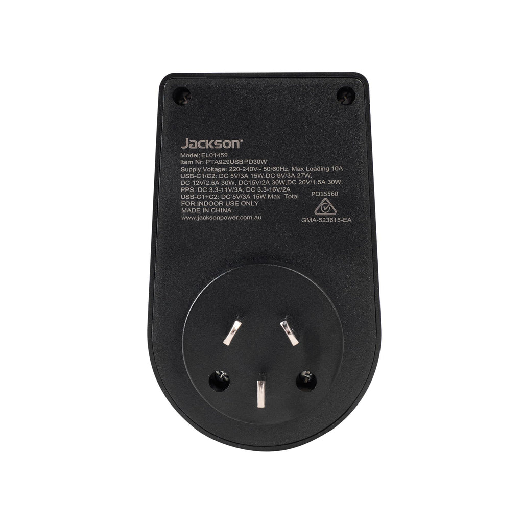 Jackson Inbound Dual USB-C Travel Adapter USA + EU - JB Hi-Fi NZ